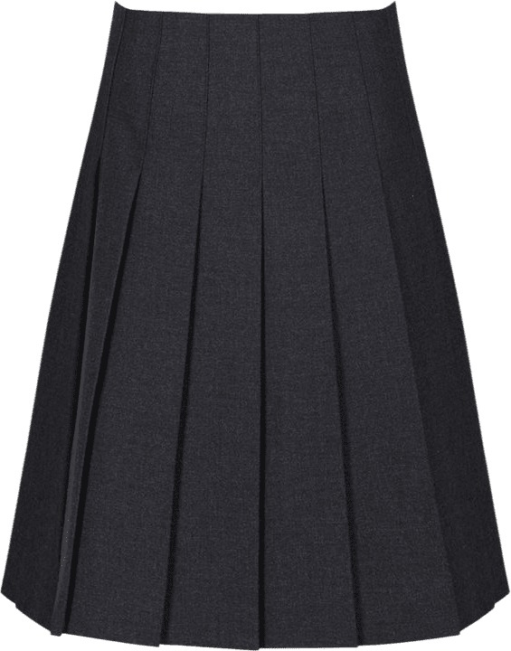 Trutex Senior Stitch Down Pleat Skirt - Harrow Grey - Total Schools Direct