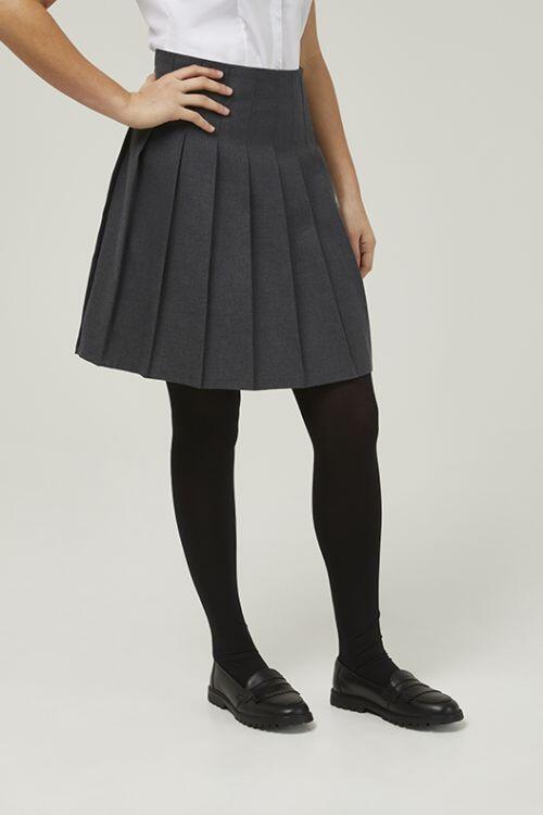 Trutex Senior Stitch Down Pleat Skirt - Harrow Grey - Total Schools Direct